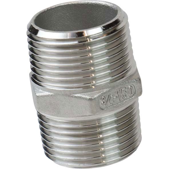 Edelstahl Nippel 3/4 Zoll AG