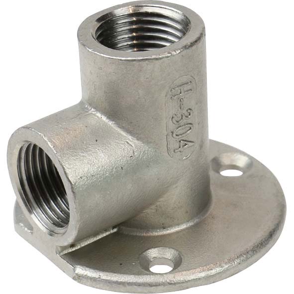 Edelstahl Wandwinkel 1/2 Zoll IG